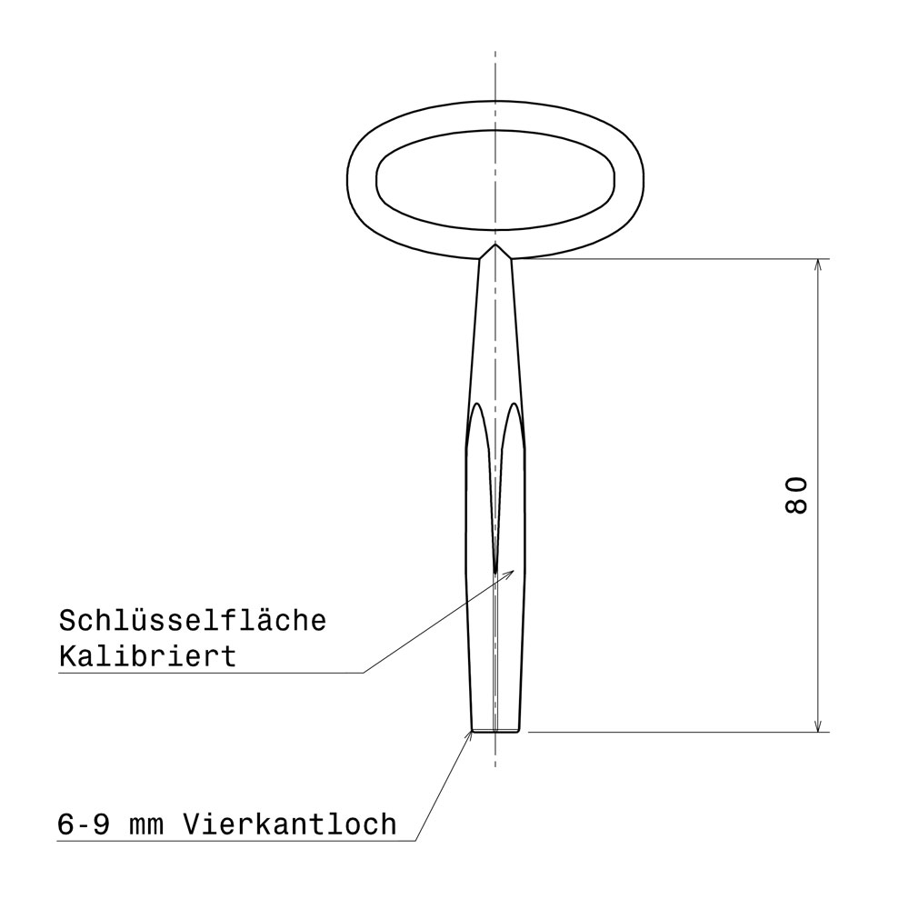 Vierkantschl ssel Dr Franke Metallwaren